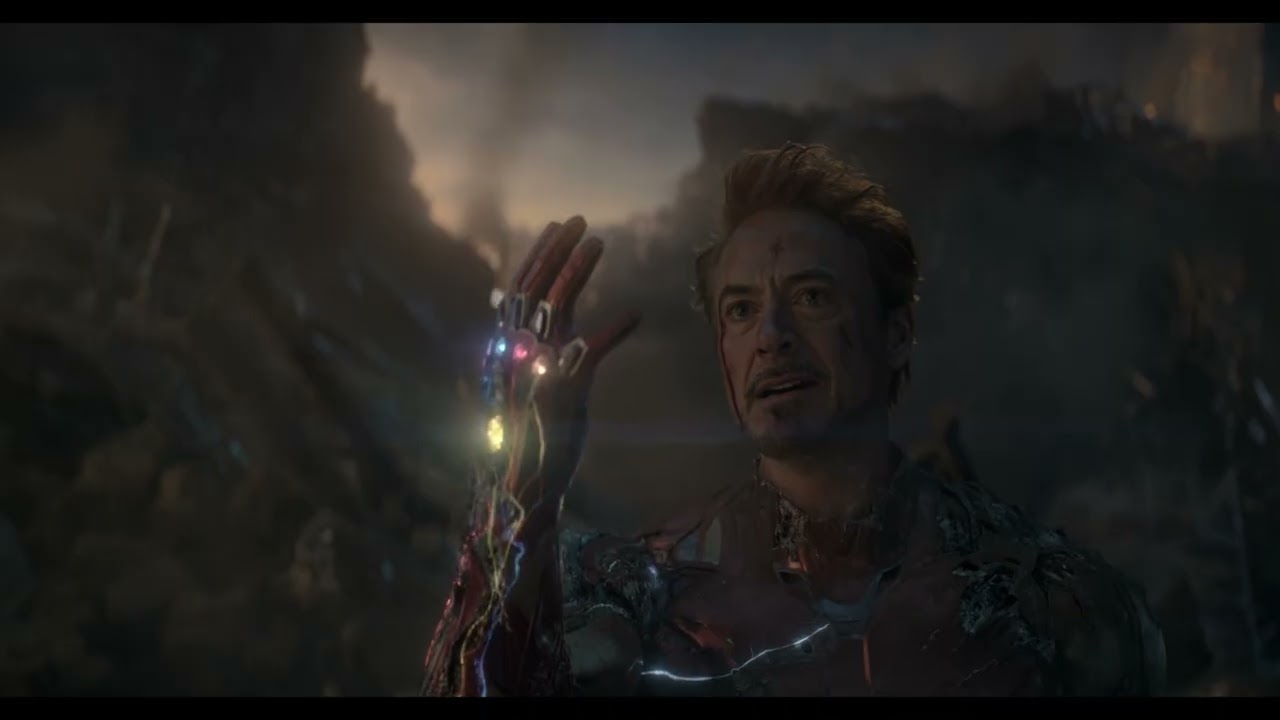 Wallpaper For PC and Desktop (Iron Man Snap Scene // Avengers: Endgame )