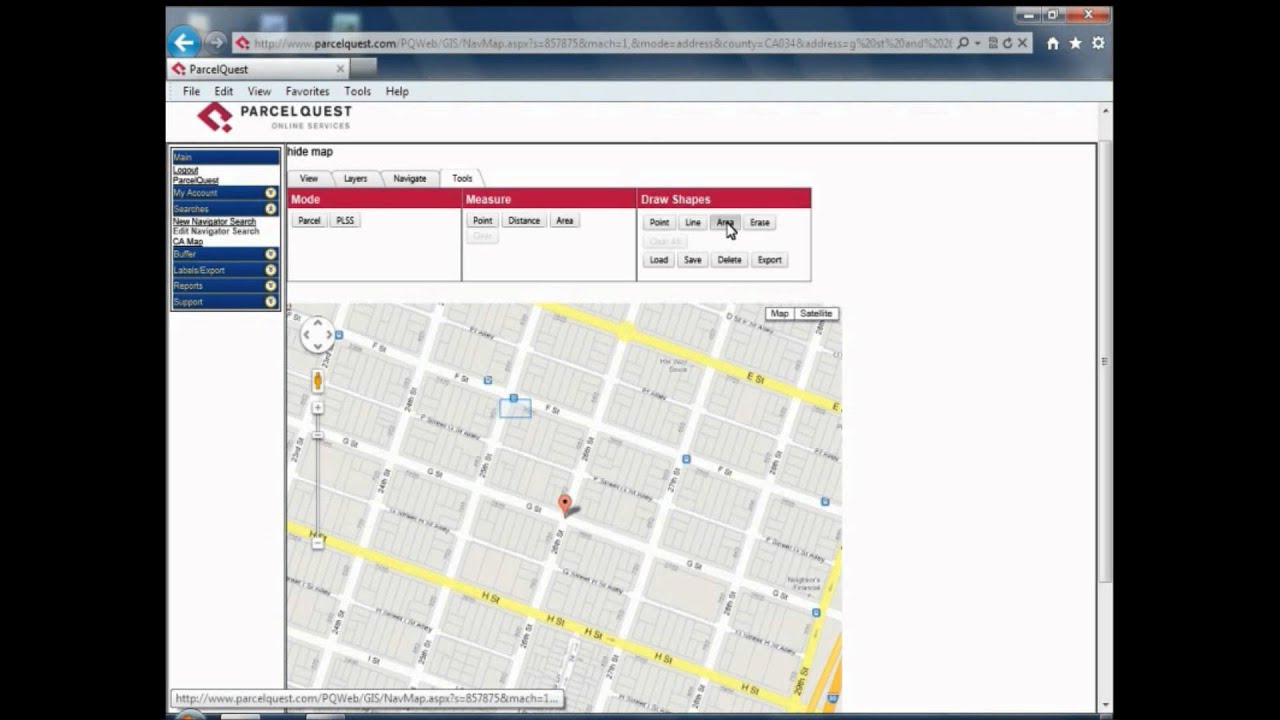 How to use the AREA SHAPE tool and BUFFER feature