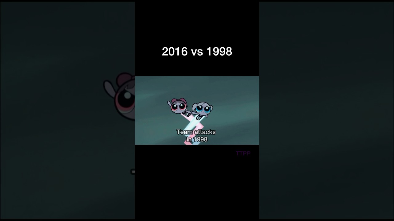 Powerpuff Girls Team attacks 2016 vs 1998 #powerpuffgirls #cartoonnetwork #blossom #powerpuff #ppg