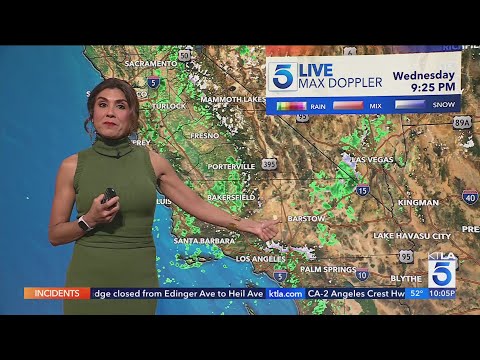 KTLA 5 NEWS Team Weather Coverage: Rains, high winds to dissipate; crews start the clean up