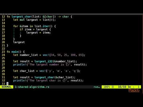 Learn Building Reusable Code with Rust Exploring Generics | packtpub com - Mind Luster