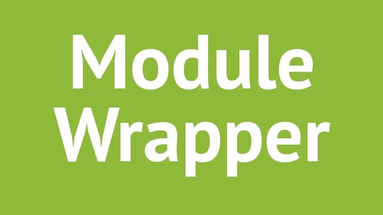 Module Wrapper Function  2019