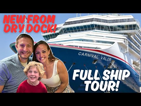 Carnival Valor NEW from Dry Dock 2025 FULL Ship Tour w/commentary!