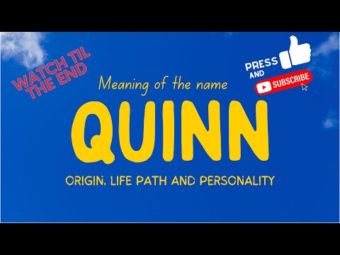 Meaning of the name Quinn. Origin, life path & personality.