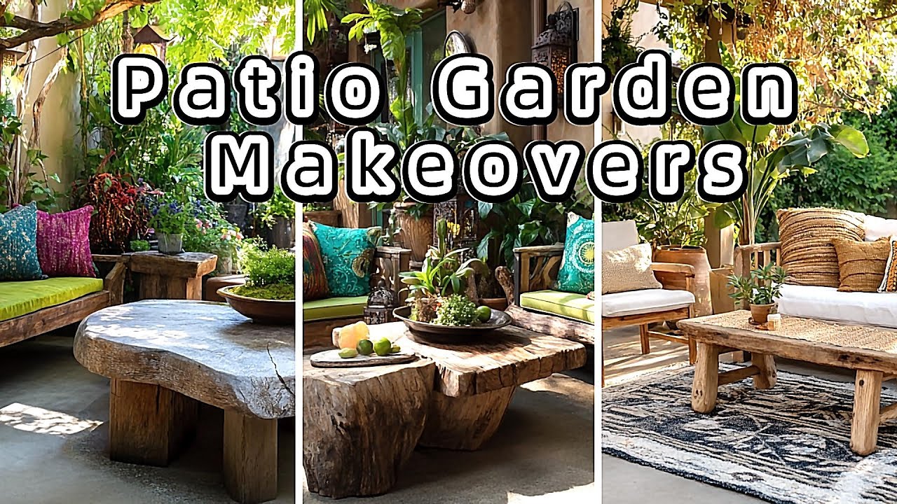 Patio Garden Makeovers  - Turn Concrete Spaces Into Leafy Retreats