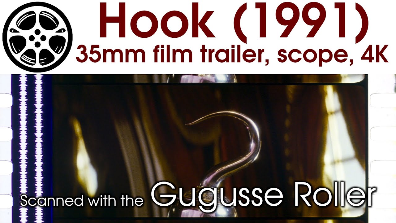 Hook (1991) 35mm film trailer teaser, scope 4K