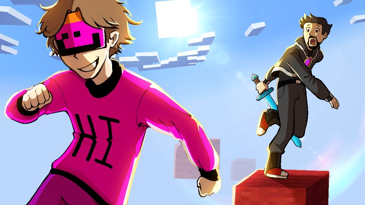 Playing Parkour Map I Made When I Was 10 Years Old... (with childhood hero that i made the map for)