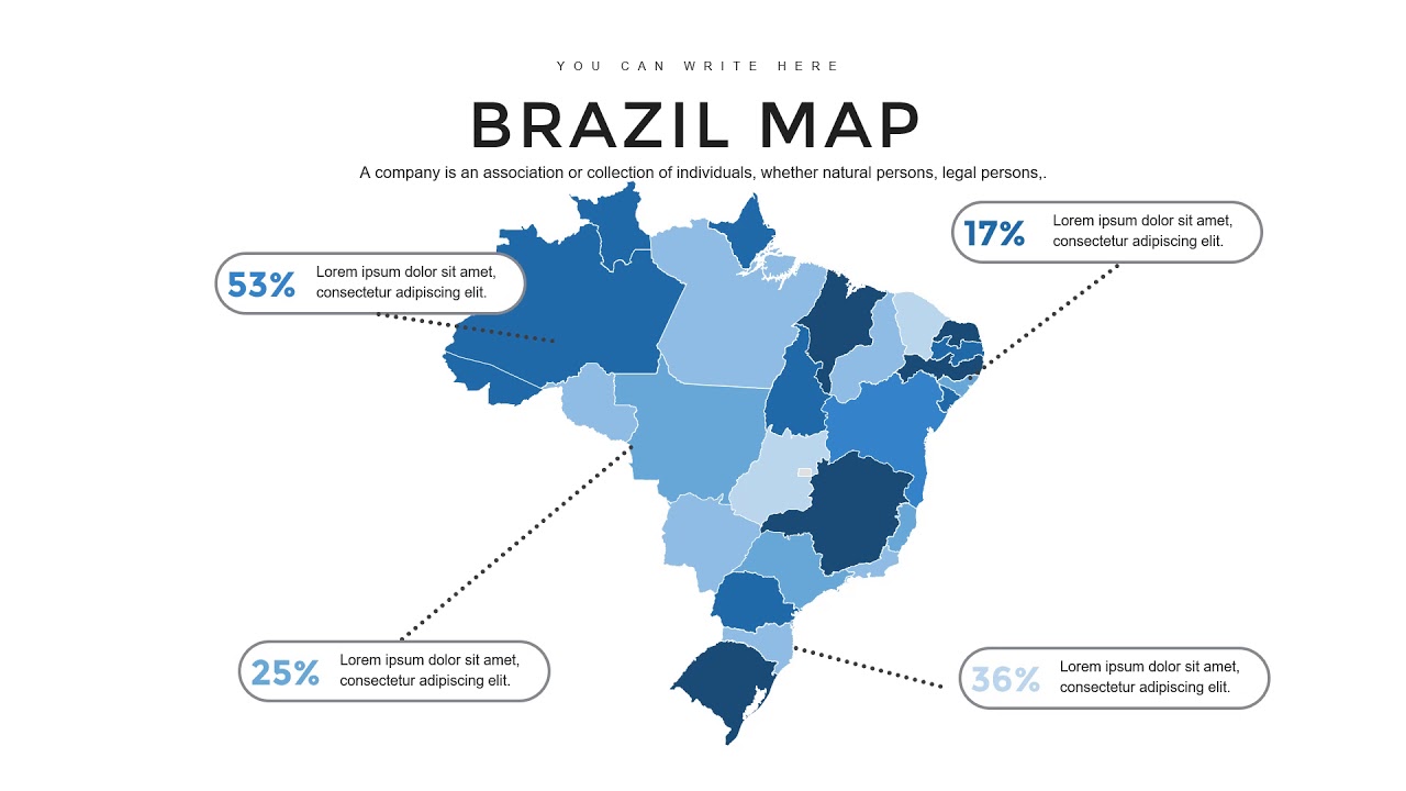 Maps of Brazil - PowerPoint Maps - Templates