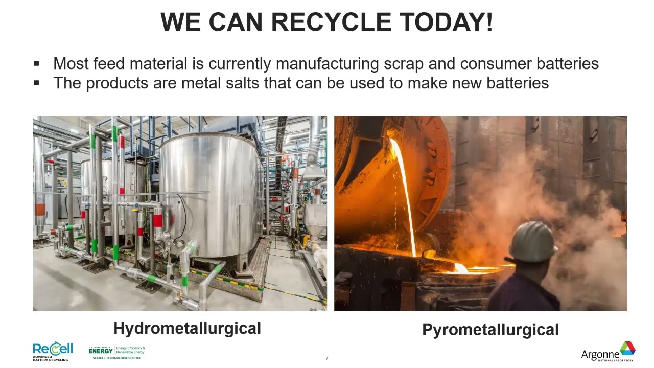 ReCell: Working to Advance Battery Recycling