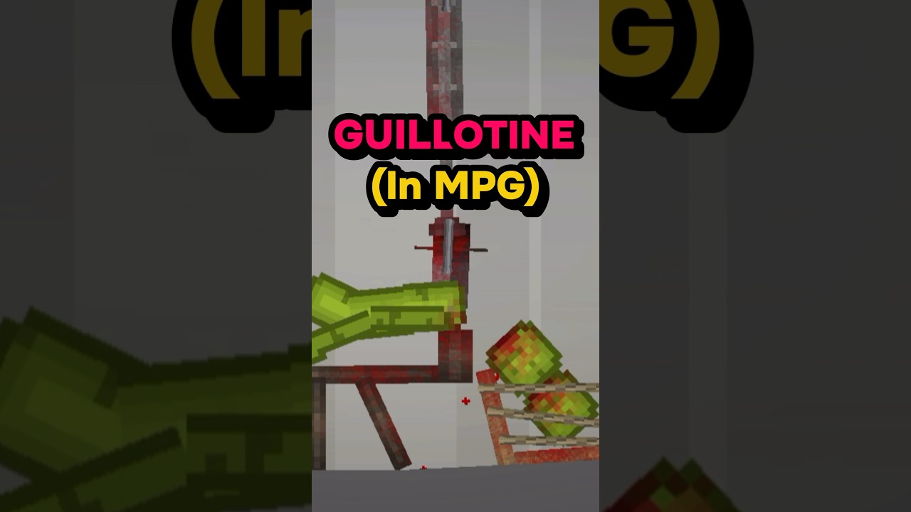 How To Make A GUILLOTINE In Melon Playground! 🇫🇷🗡️