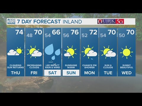 NEWS CENTER Maine Weather Video Forecast