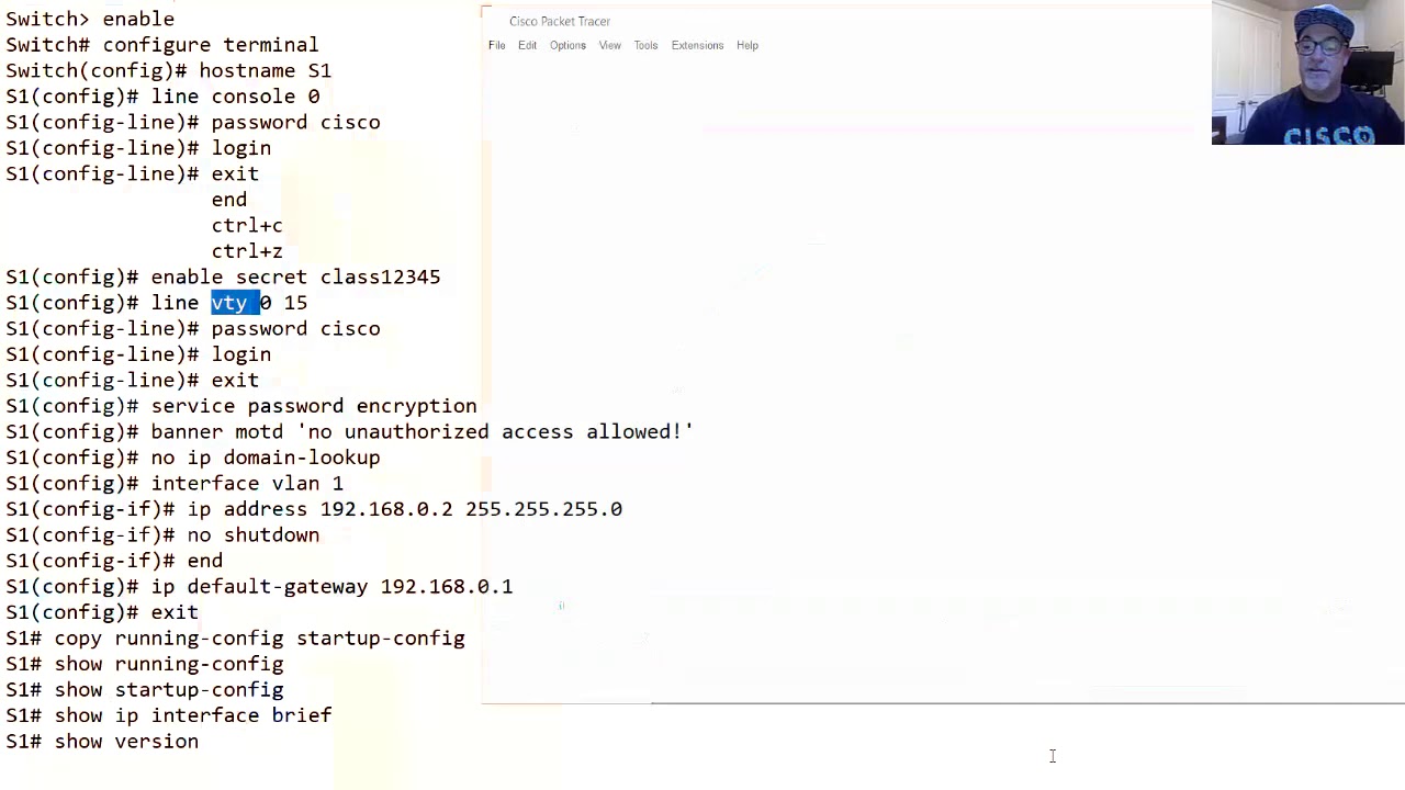 3. CCNA Ch2 - Basic IOS Commands in Packet Tracer