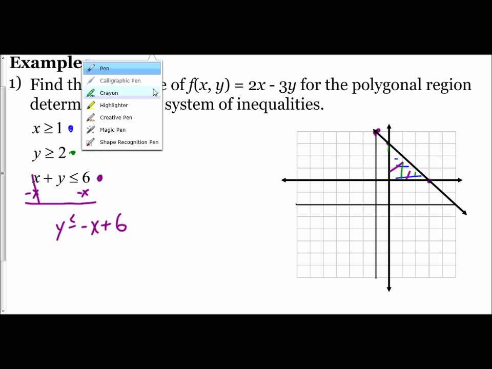 Lesson 3.4 (Part 1) - Linear Programming (Example 1)