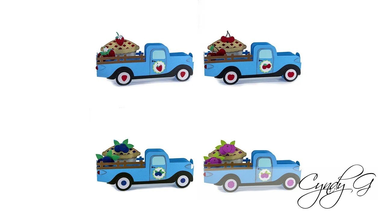 Berry Truck Box Card SVG Assembly Tutorial