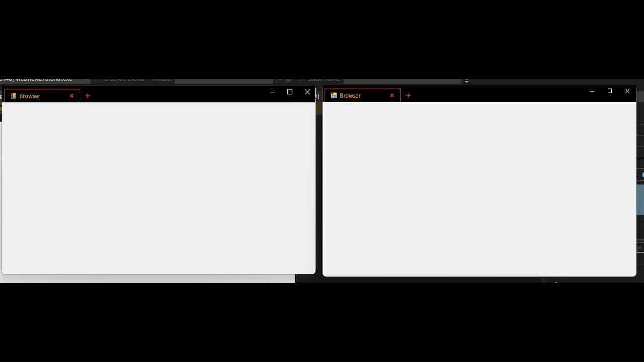 WebView2 Browser Tutorail  Part 1/2 - Tabs - Basics