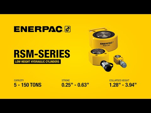 RSM-Series Low Height Hydraulic Cylinders | Enerpac