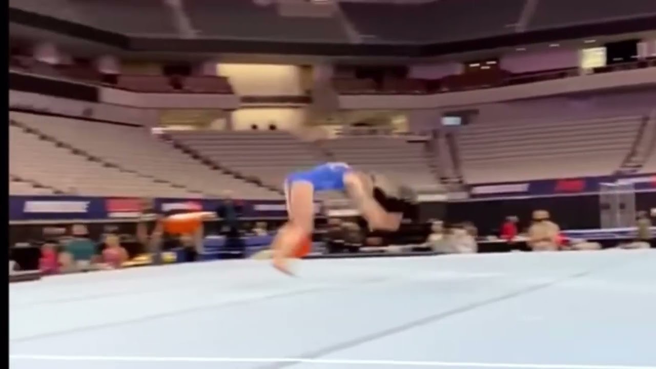 Jade Carey INSANE Triple Double Layout!!!