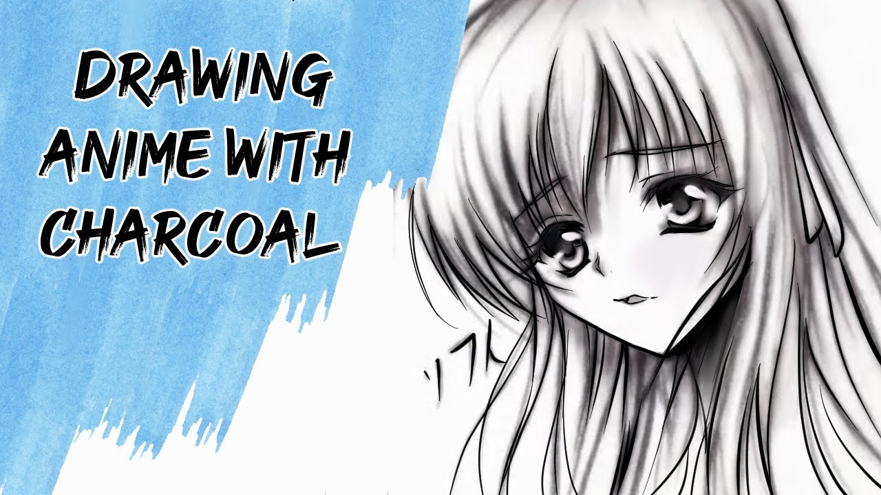 Anime Drawing-charcoal art!