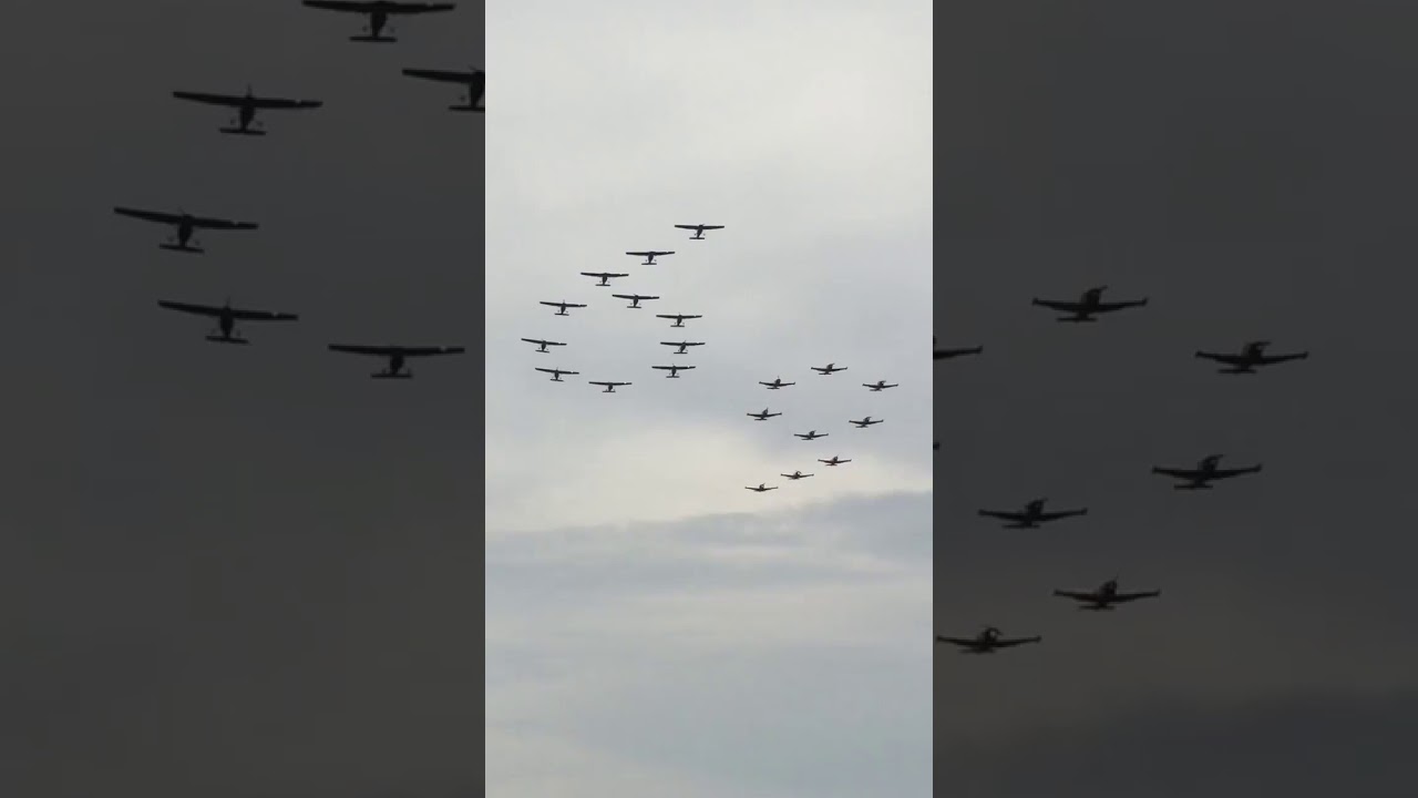 Philippine Air Force planes form the figure 