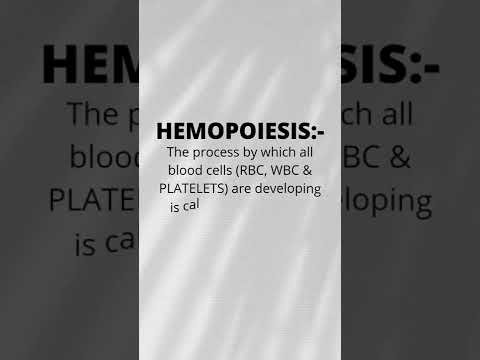 #hemopoiesis #blood #medical #term #shorts