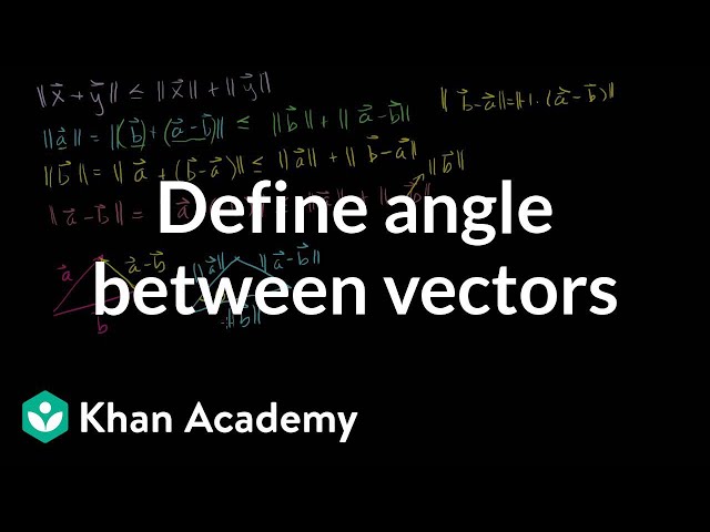 Understanding the Angle Between Vectors in Linear Algebra | Galaxy.ai ...