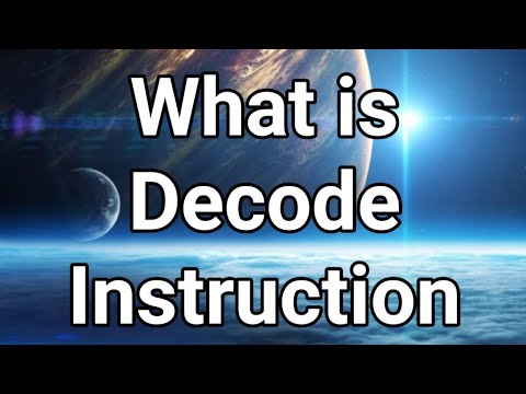 What is Decode Instruction. Urdu/ English