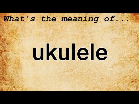 Ukulele Meaning : Definition of Ukulele