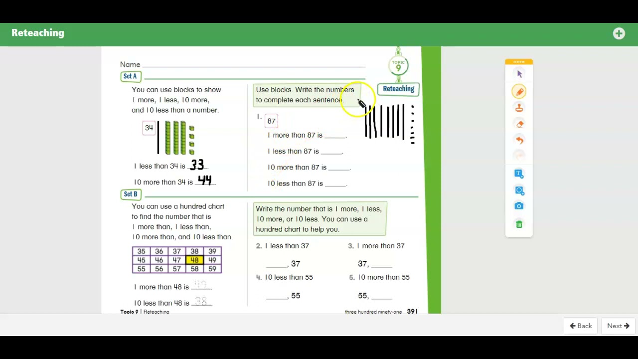 Topic 9 Reteaching Activity