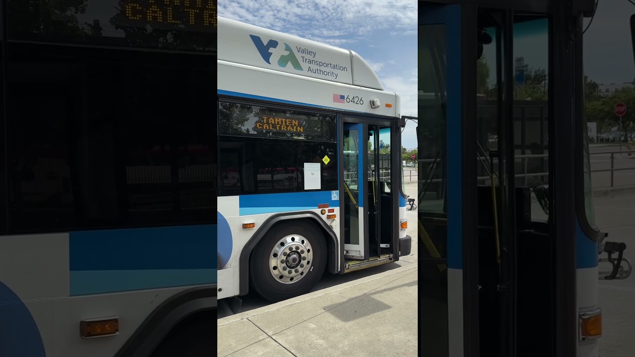 SCVTA Caltrain Bus Bridge between San Jose Diridon and Tamien Station Announcement on #6426 #shorts