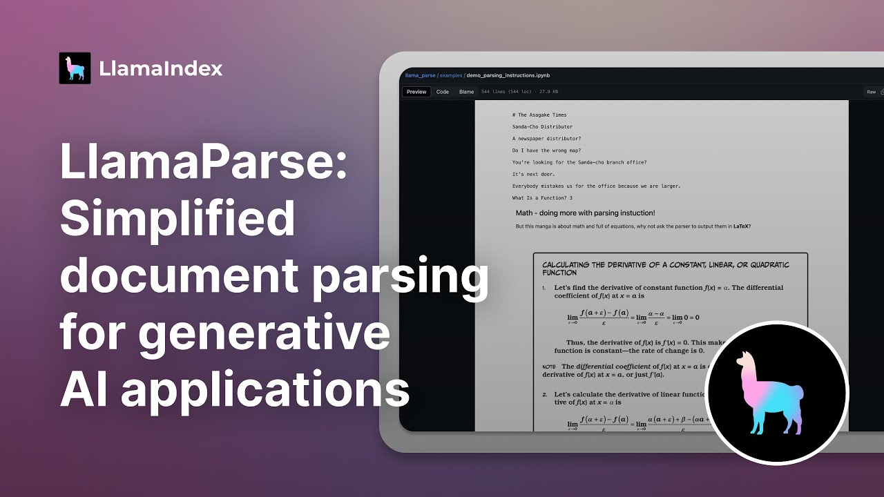 A quick walk-through of LlamaParse: simplified document parsing for generative AI applications