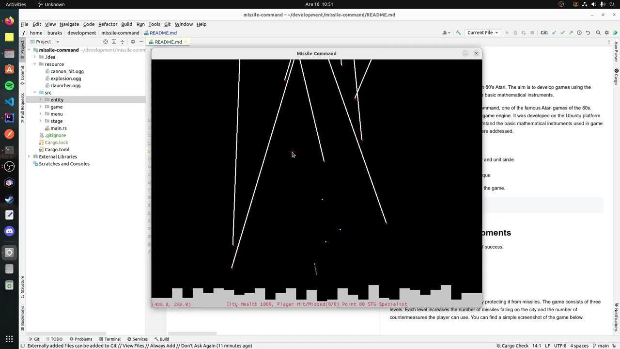 Missile-Command Clone Gameplay