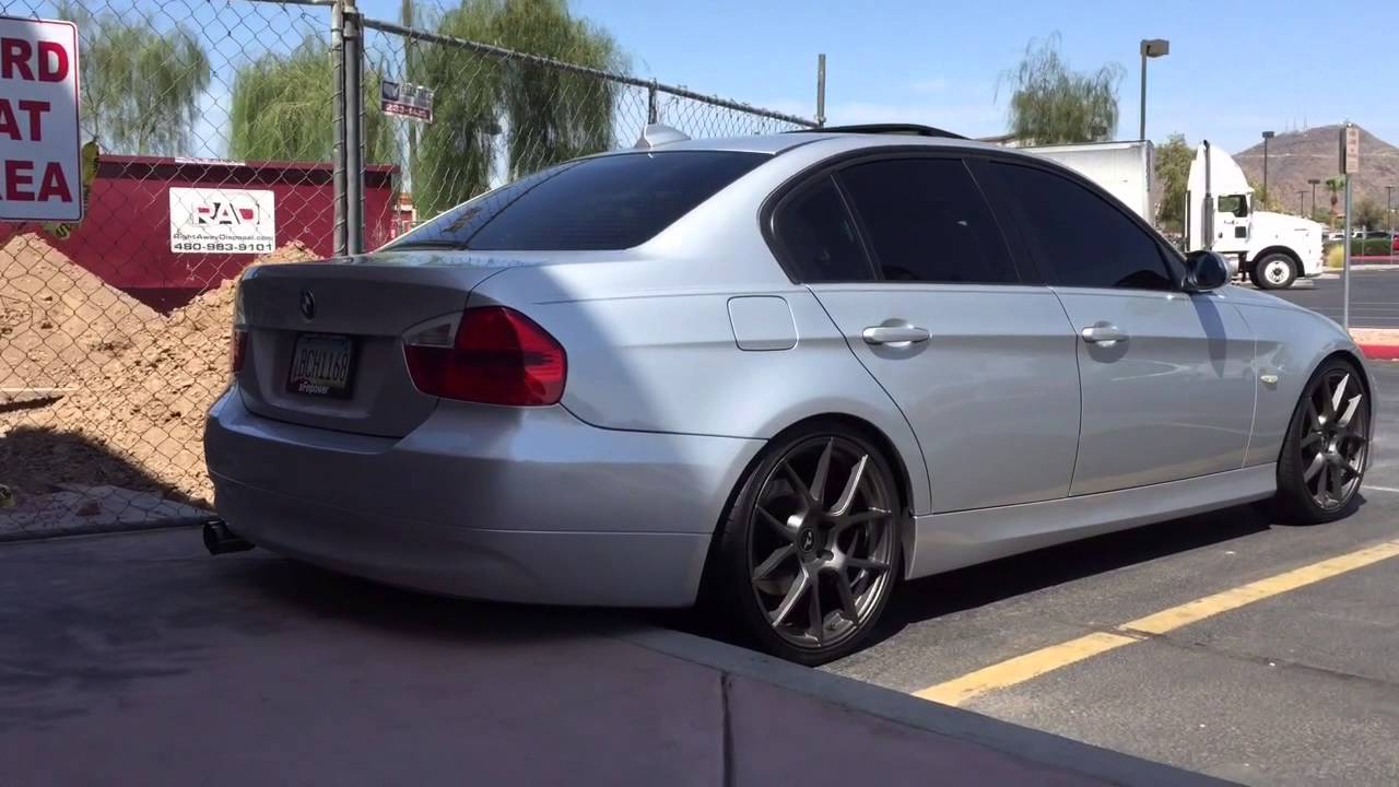 Bmw E90 n52 best staggered setup sizing.
