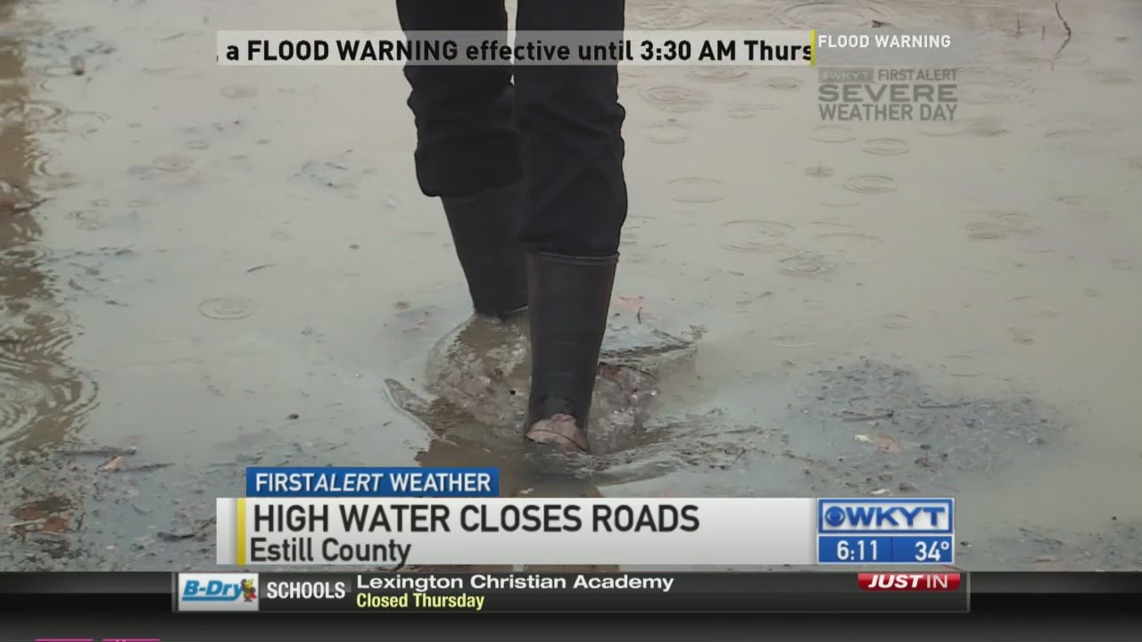 Flooding closes roads in Estill County