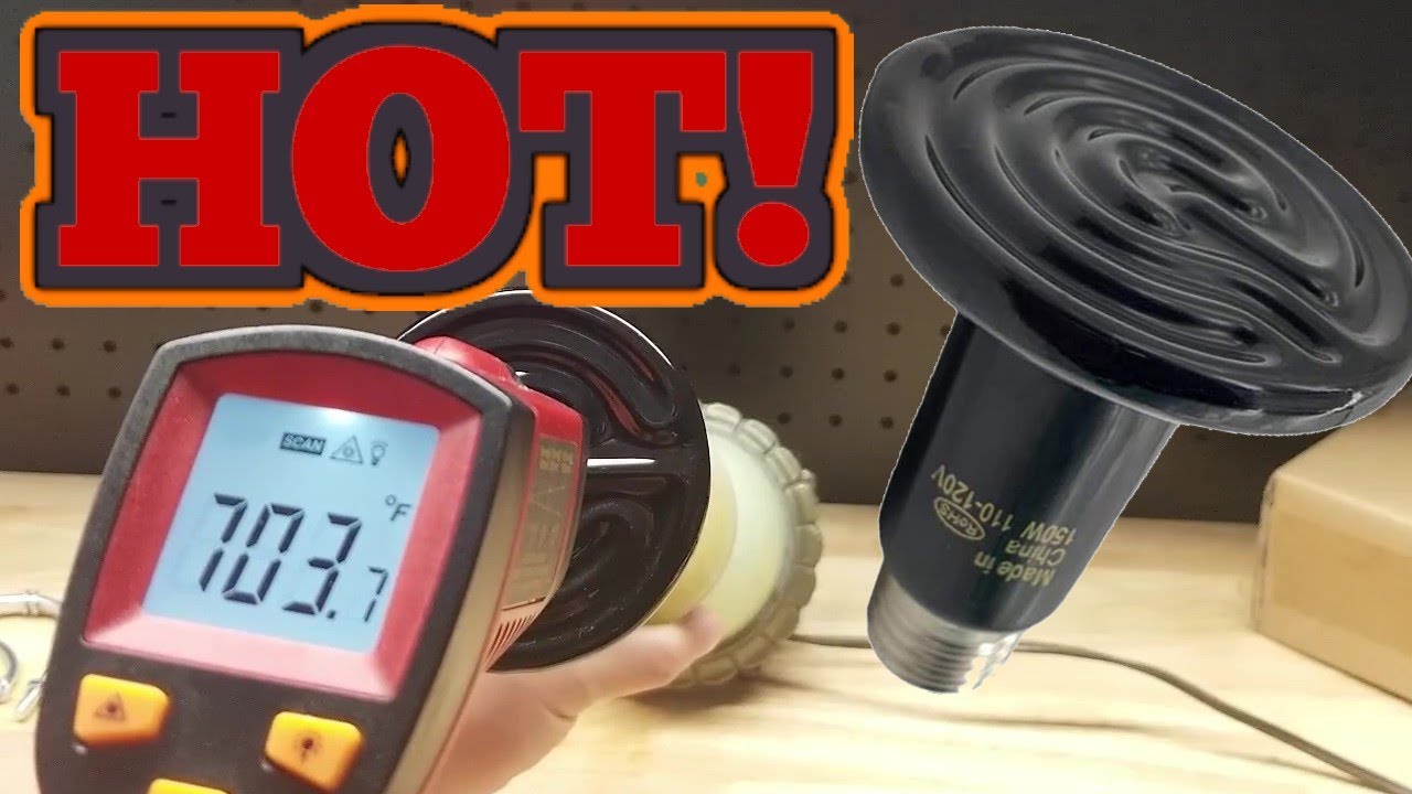 Ceramic Heat Emitter, Heat Lamp Bulb. It Gets Hot!