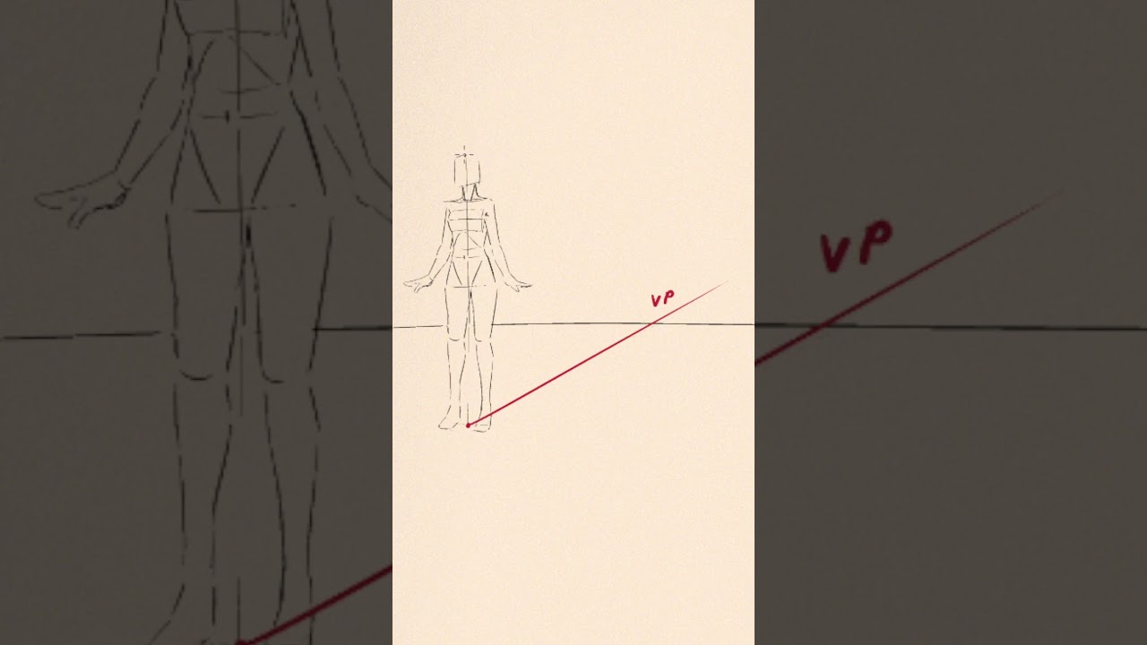 Scaling Height in Perspective -Quick Art Tips #art #sketch #shorts #tutorial #drawingtutorial #anime