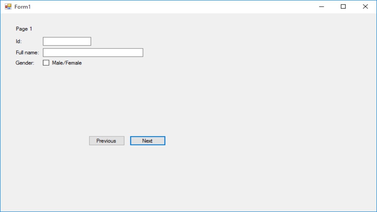 C# Tutorial - Multiple pages on the Form using Panel Control | FoxLearn