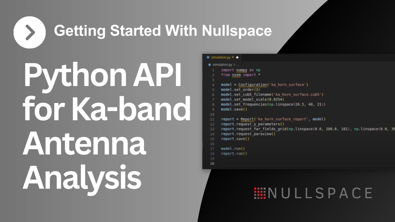 Using Python API for Ka-band Antenna Analysis