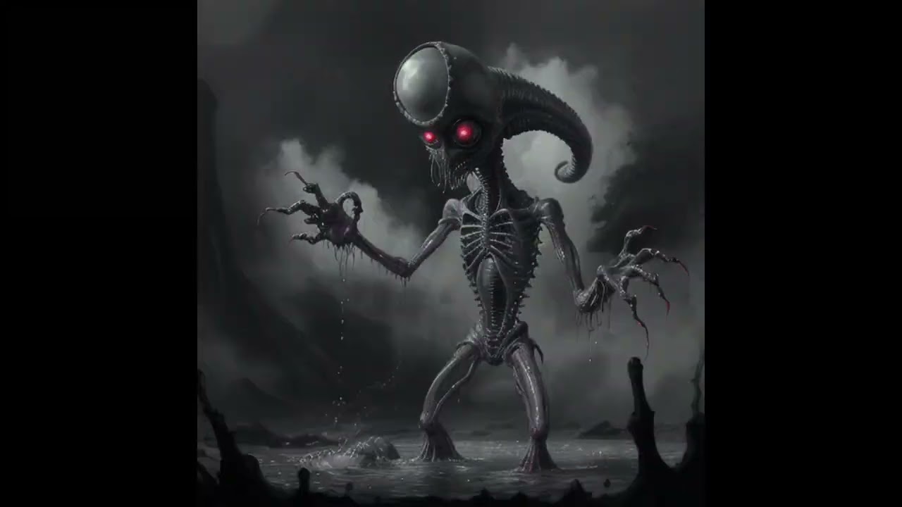 AI generated creepy monster feedback loop (experiment 1)
