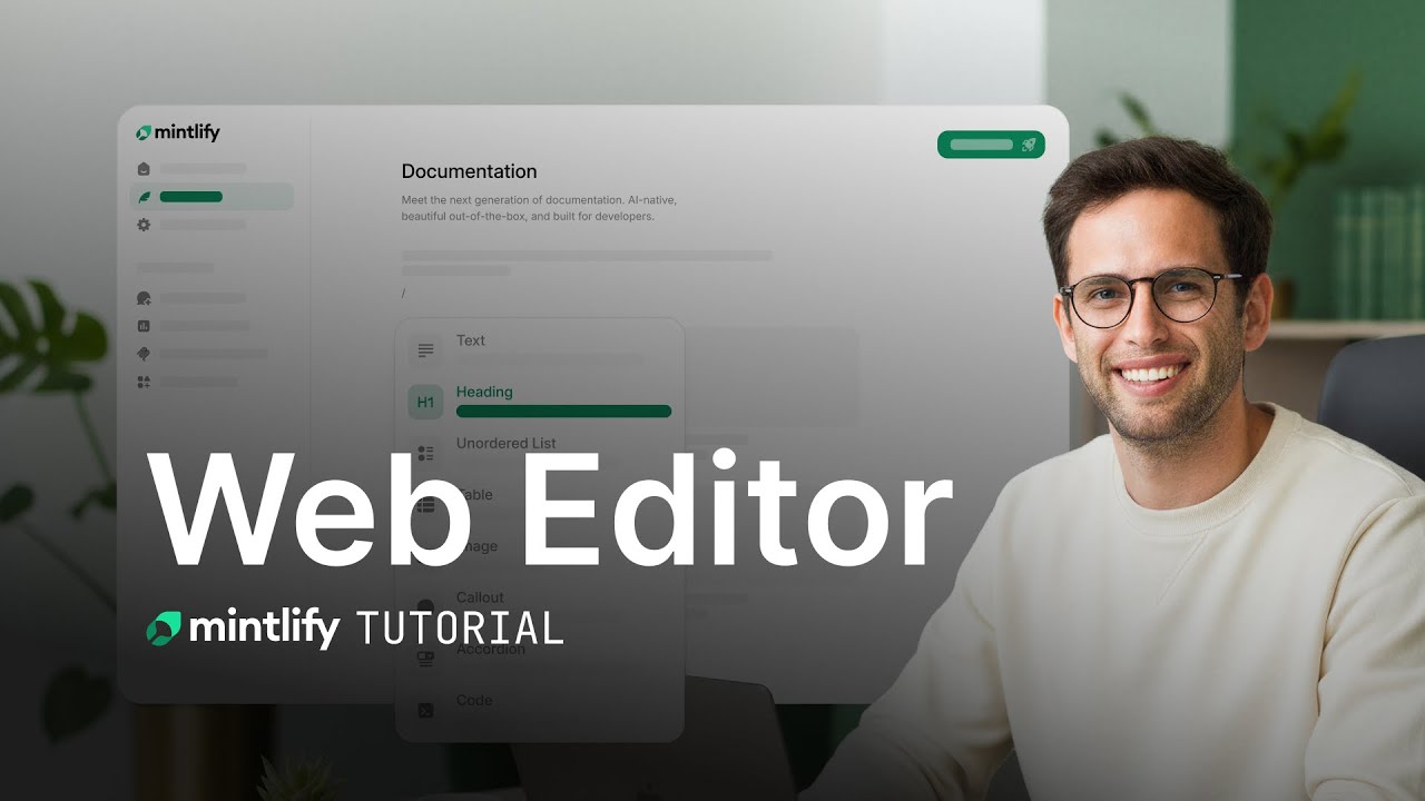 Mintlify Web Editor Tutorial