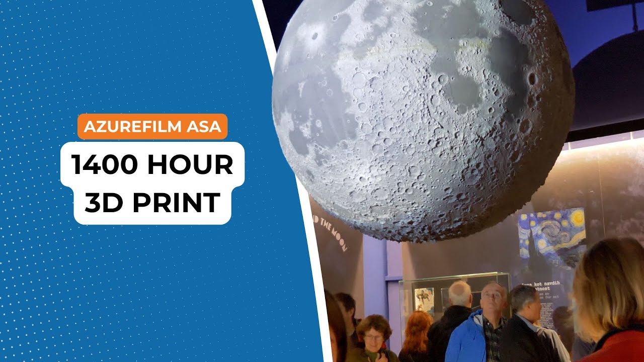 The biggest 3D printed Moon in the world