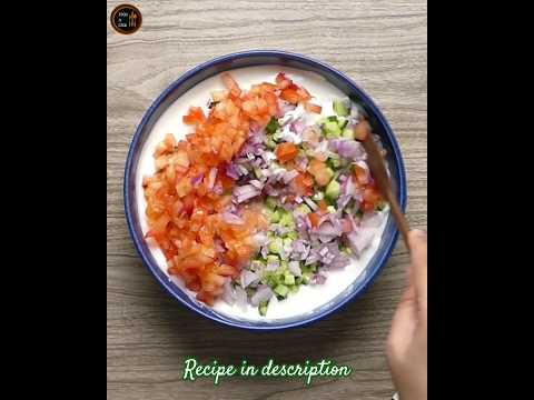 Kachumer raita/ Kachumber raita/ vegitable raita/ yogurt dip/ healthy dip/ raita
