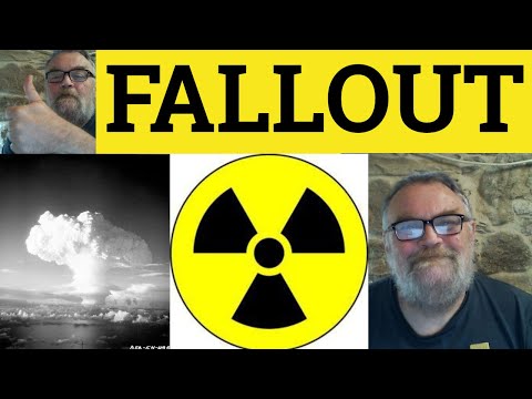 🔵 Fallout - Fallout Meaning - Fallout Examples -GRE Vocabulary