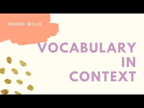 ELC121 Reading: Vocabulary in Context