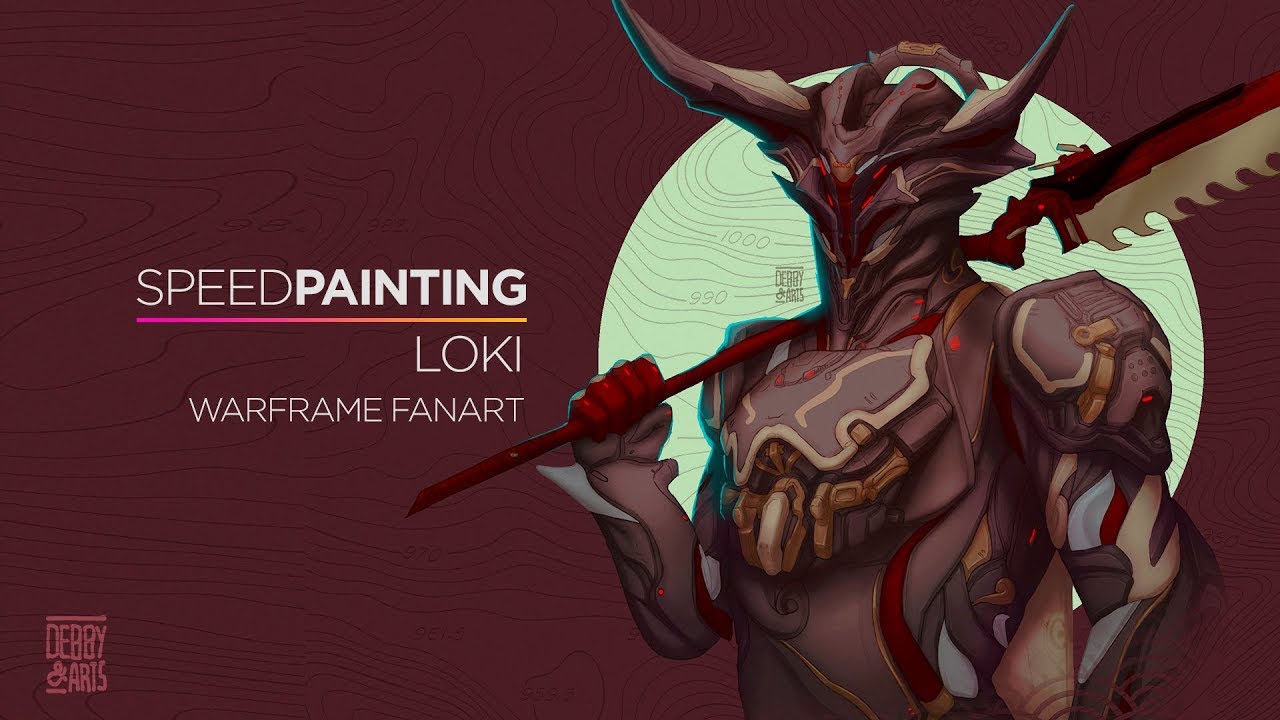 SPEEDPAINT / Loki / Warframe Fanart