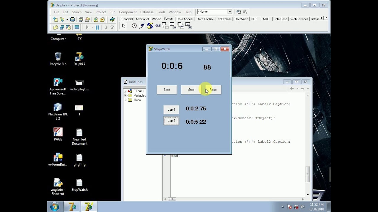 Delphi Stopwatch