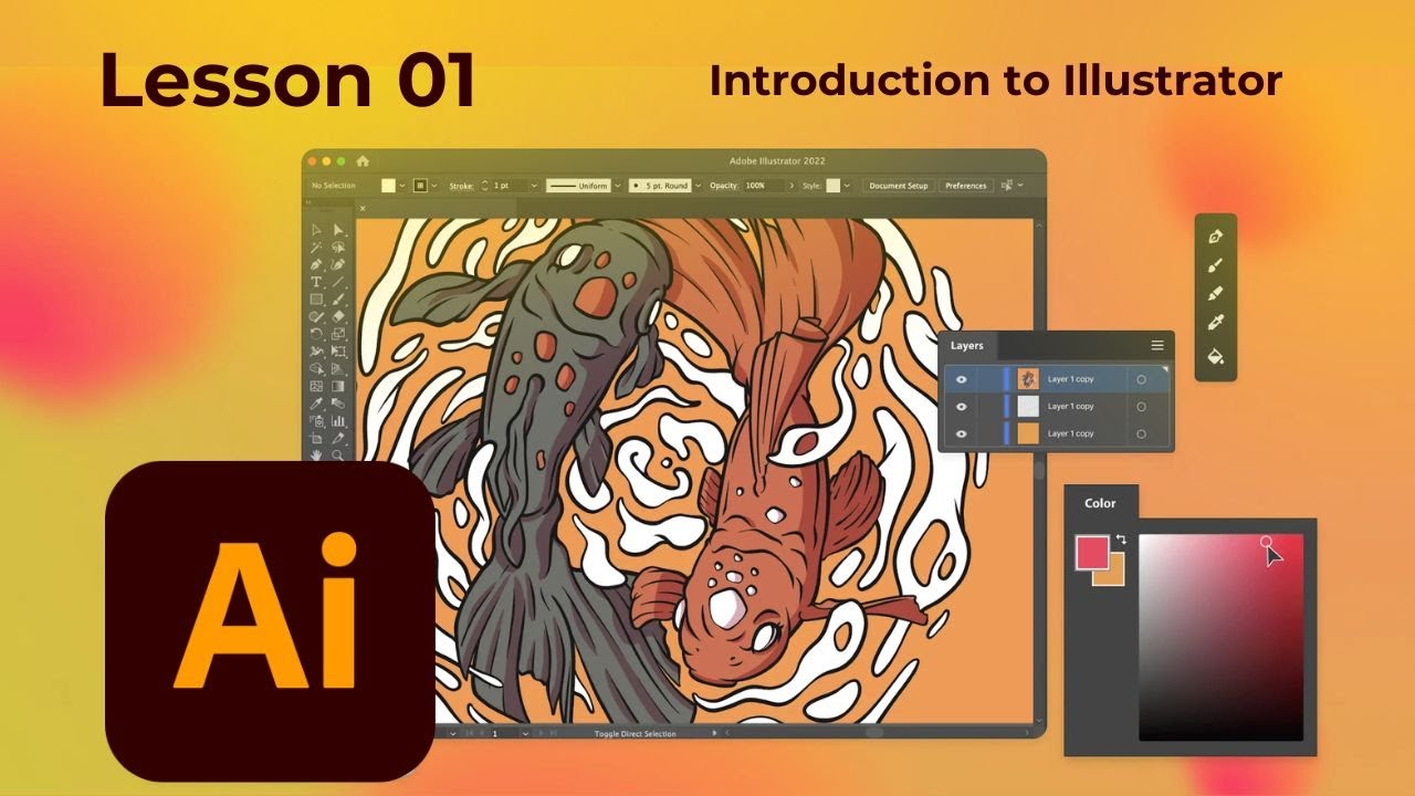 Adobe Illustrator for Beginners - 01 - Introduction to Illustrator | Free Course
