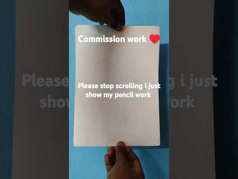 Reveal my A4 paper size commission drawing #portrait #artchallenge #shorts #shortvideo