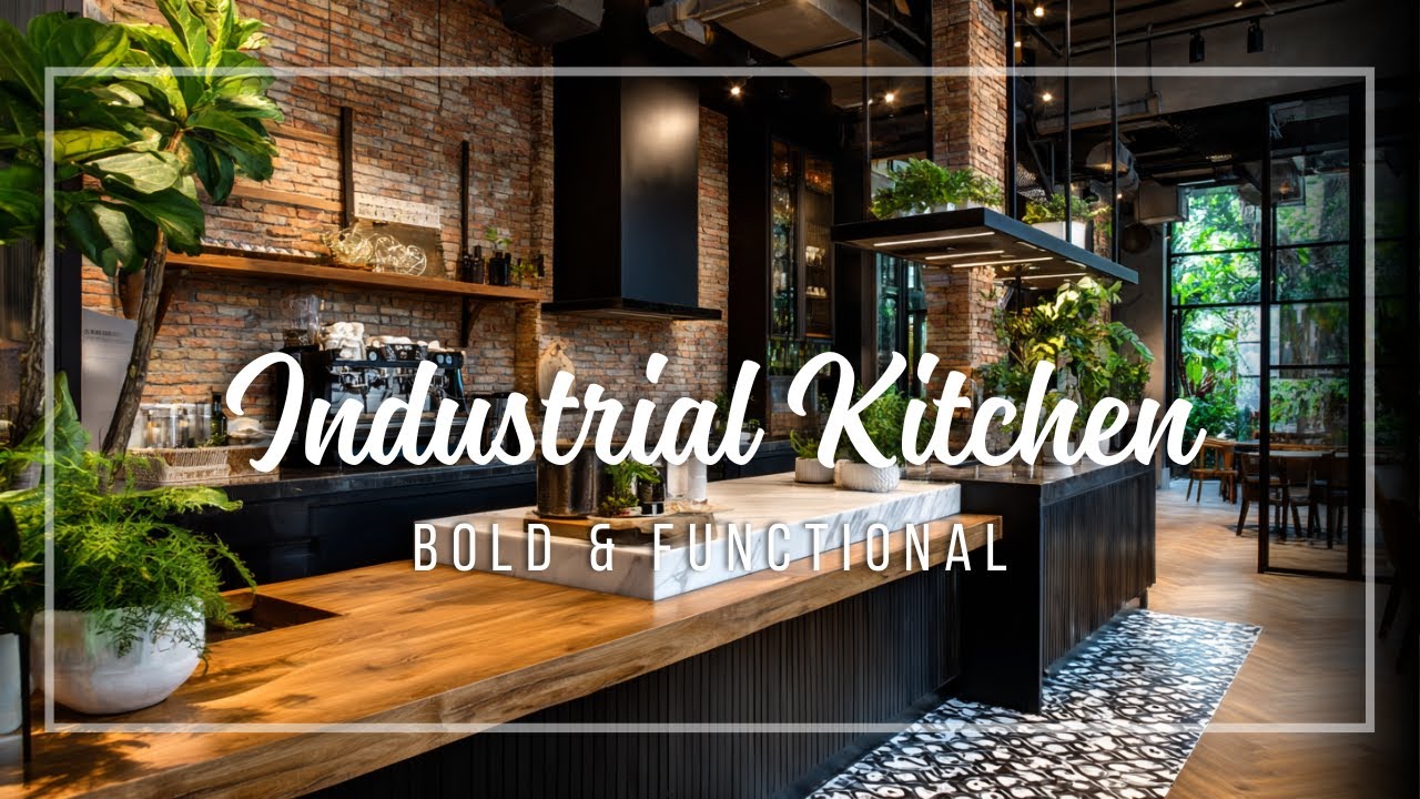 Industrial Kitchen Design 🔧 Edgy, Functional & Trendy Ideas for a Bold Look!