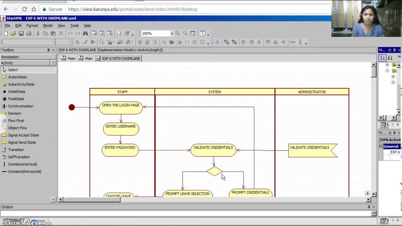 ACTIVITY DIAGRAM WITH AND WITHOUT SWIMLANE