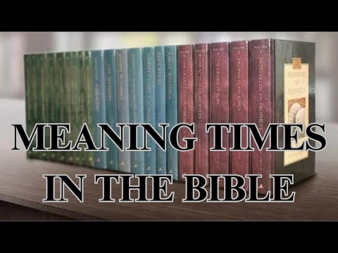 What is the meaning of times time and half a time in the bible?